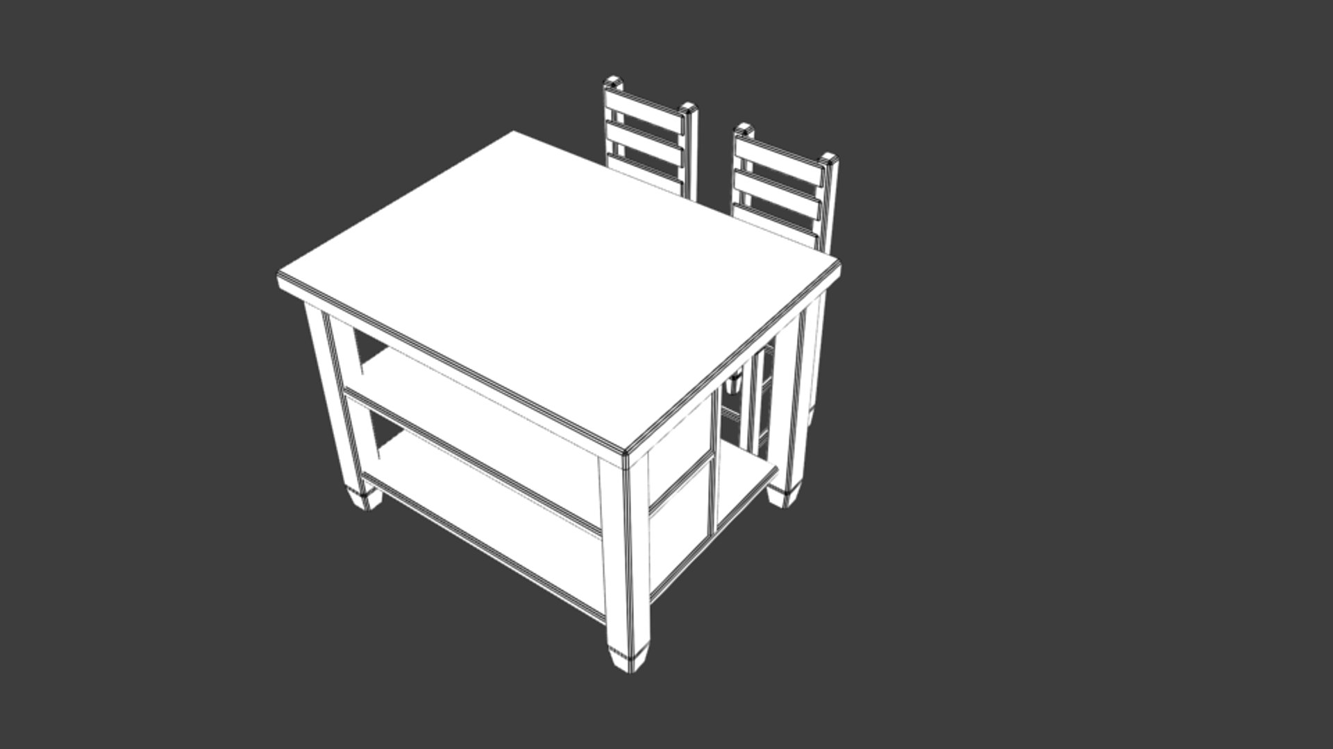 Breakfast Table 3D Model - TurboSquid 1460816