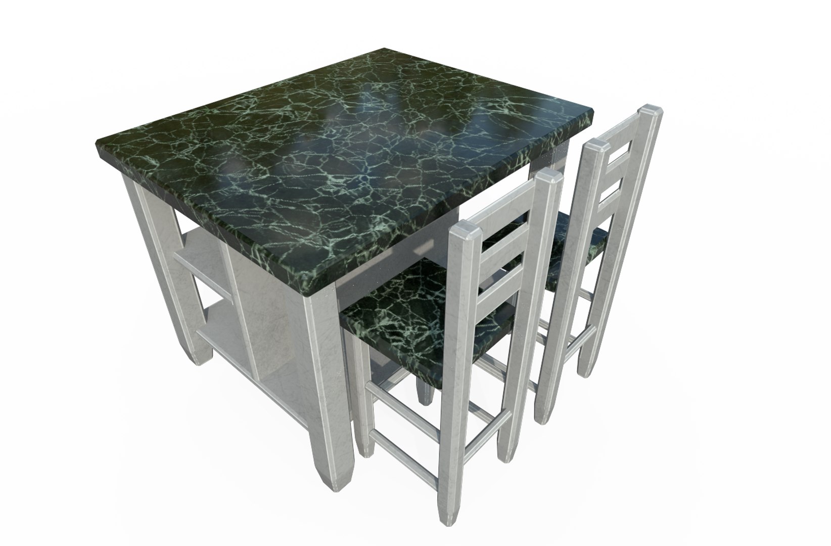 Breakfast Table 3D Model - TurboSquid 1460816