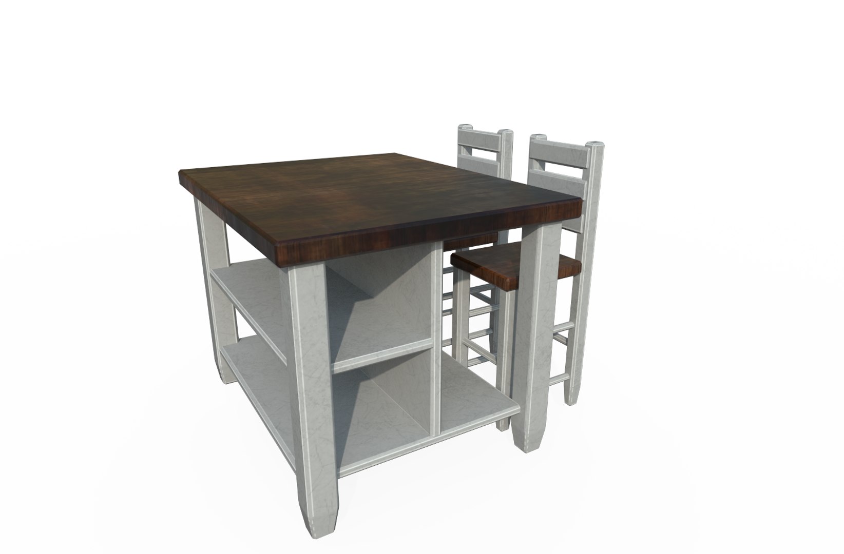 Breakfast Table 3D Model - TurboSquid 1460816