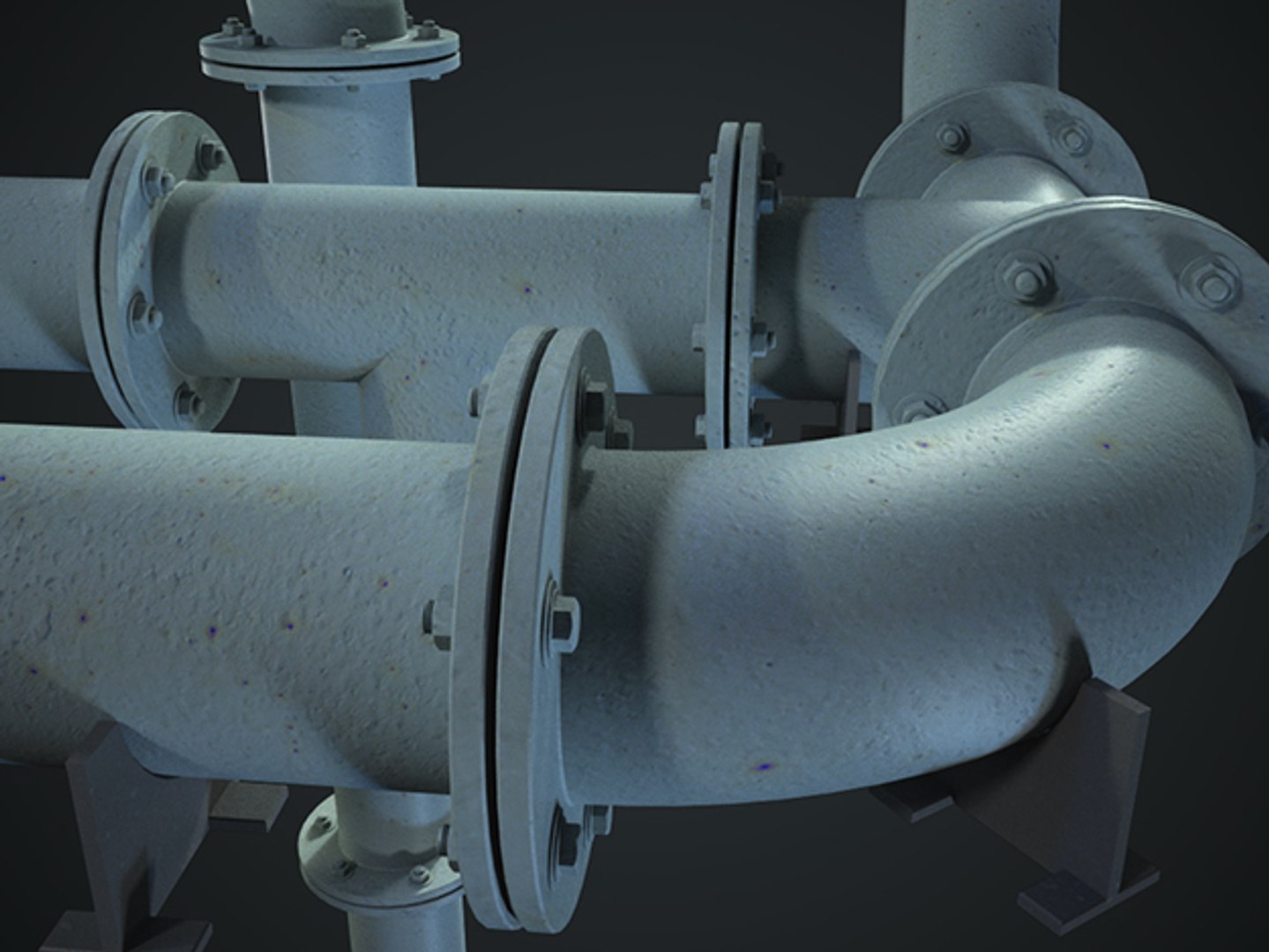 Components Pipeline 3d 3ds