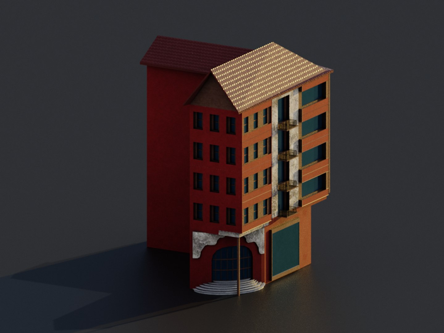 Pack Cartoon Buildings 3D Model - TurboSquid 1831443