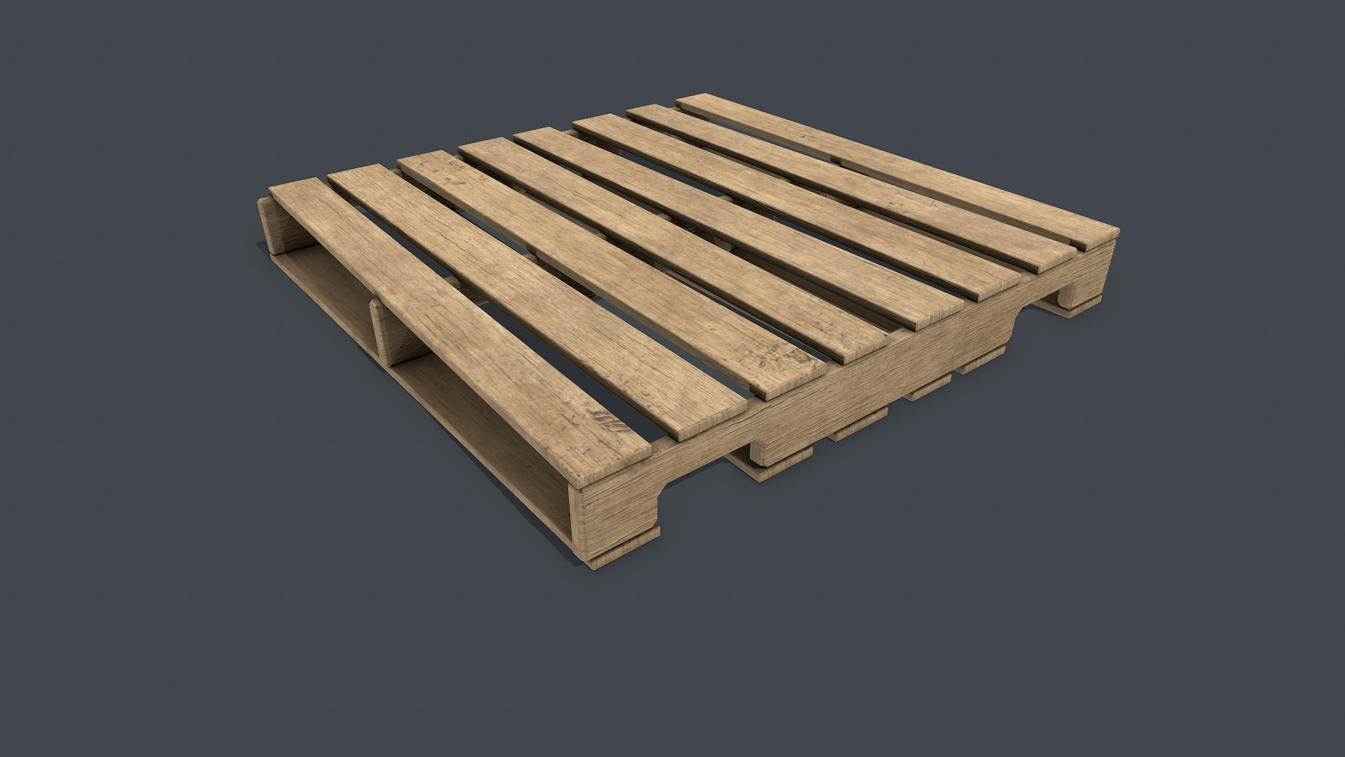 Free Wooden Pallet Low-poly PBR 3D Model - TurboSquid 2286337