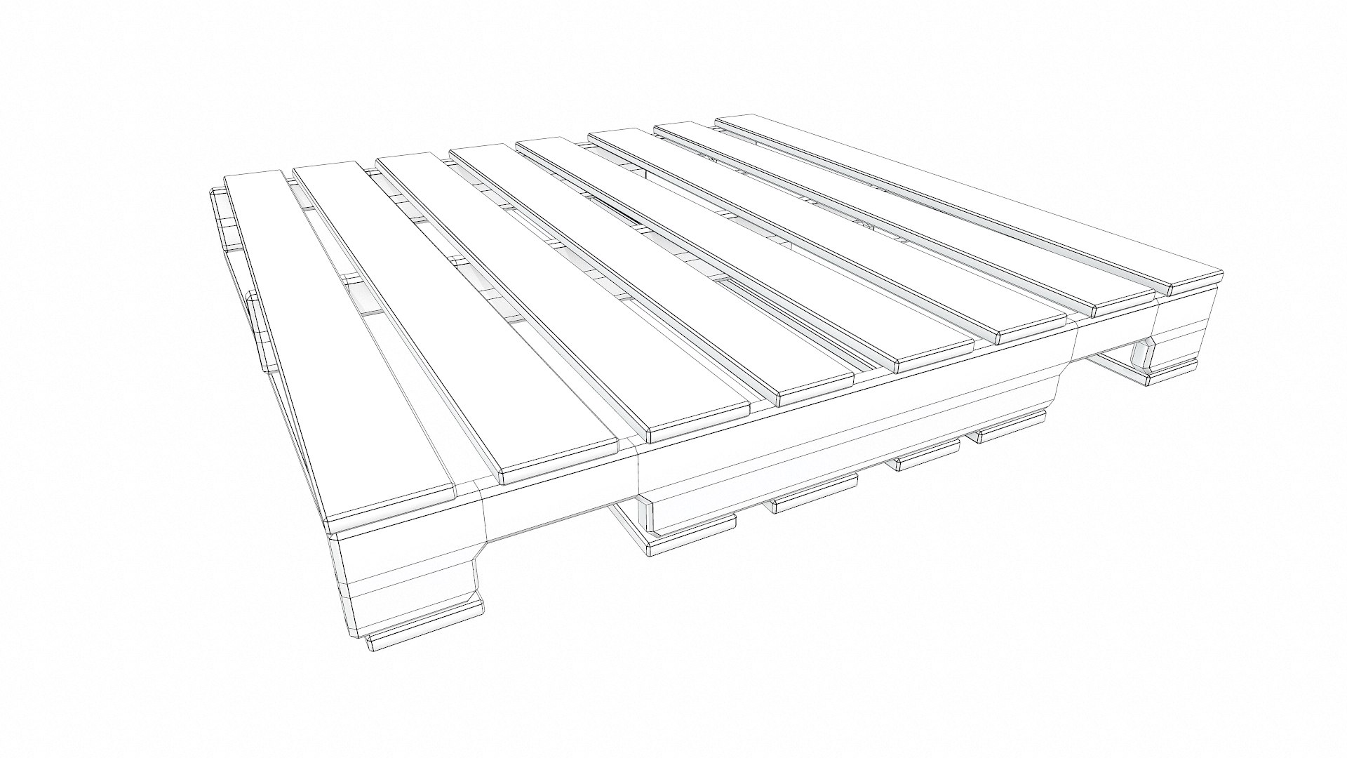 Free Wooden Pallet Low-poly PBR 3D Model - TurboSquid 2286337
