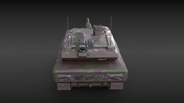 modelo 3d Camuflaje del tanque de batalla principal alemán KF-51 ...