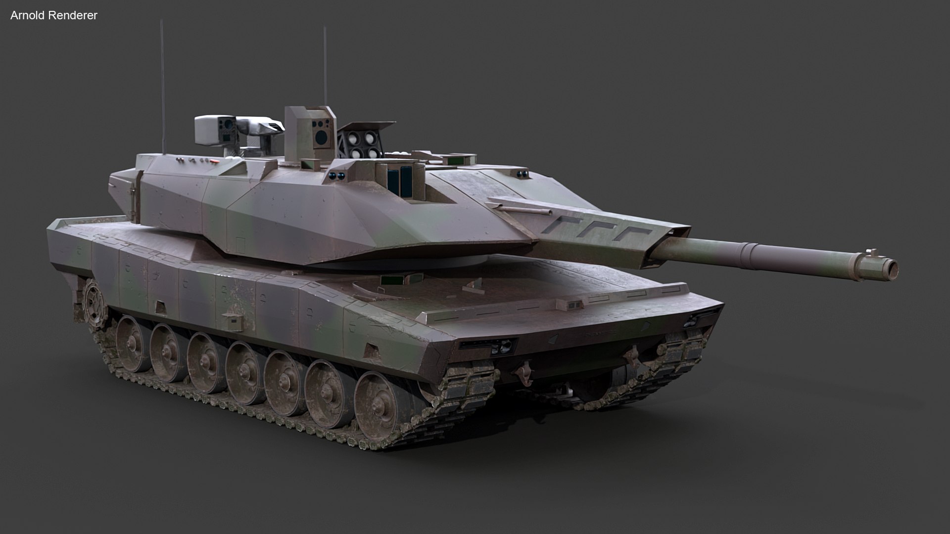 KF-51 Panther German Main Battle Tank Camo 3D Model - TurboSquid 2123489
