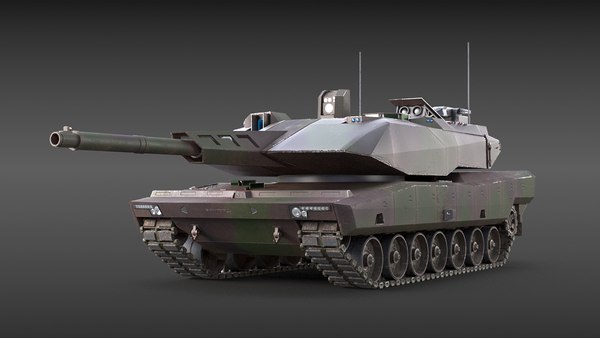 modelo 3d Camuflaje del tanque de batalla principal alemán KF-51 ...