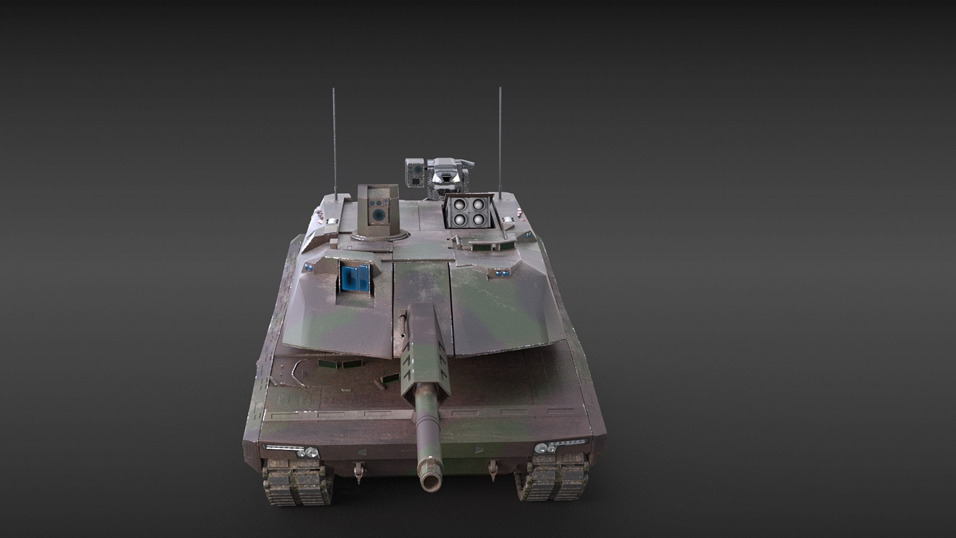 KF-51 Panther German Main Battle Tank Camo 3D Model - TurboSquid 2123489