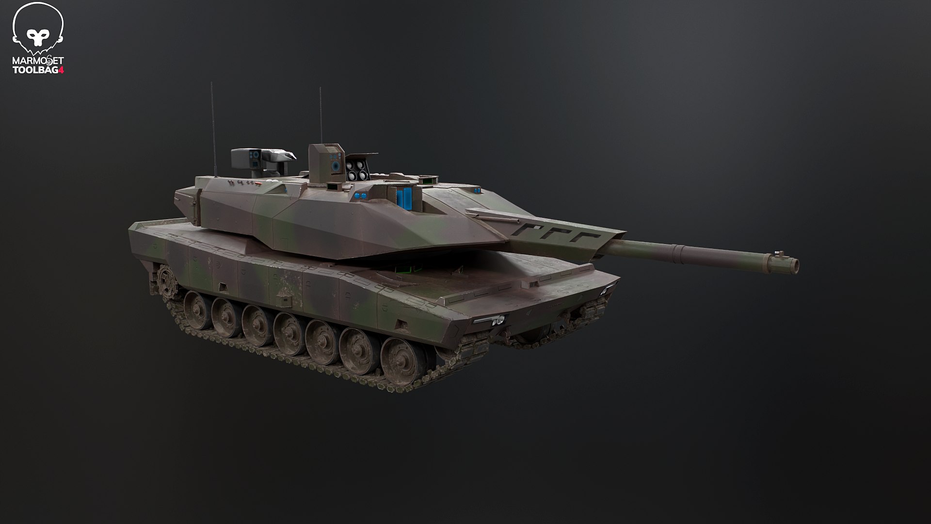 KF-51 Panther German Main Battle Tank Camo 3D Model - TurboSquid 2123489