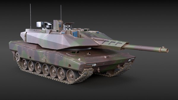 modelo 3d Camuflaje del tanque de batalla principal alemán KF-51 Panther - TurboSquid 2123489