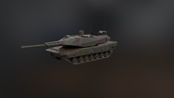 modelo 3d Camuflaje del tanque de batalla principal alemán KF-51 ...