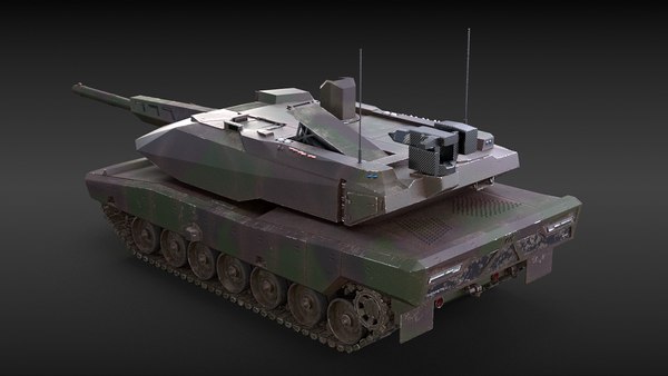 modelo 3d Camuflaje del tanque de batalla principal alemán KF-51 ...