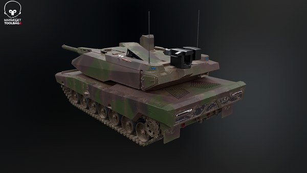 modelo 3d Camuflaje del tanque de batalla principal alemán KF-51 ...