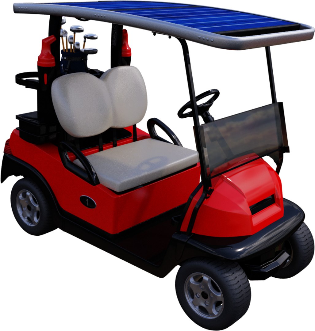 Solar Golf Cart 3D Model - TurboSquid 1330608