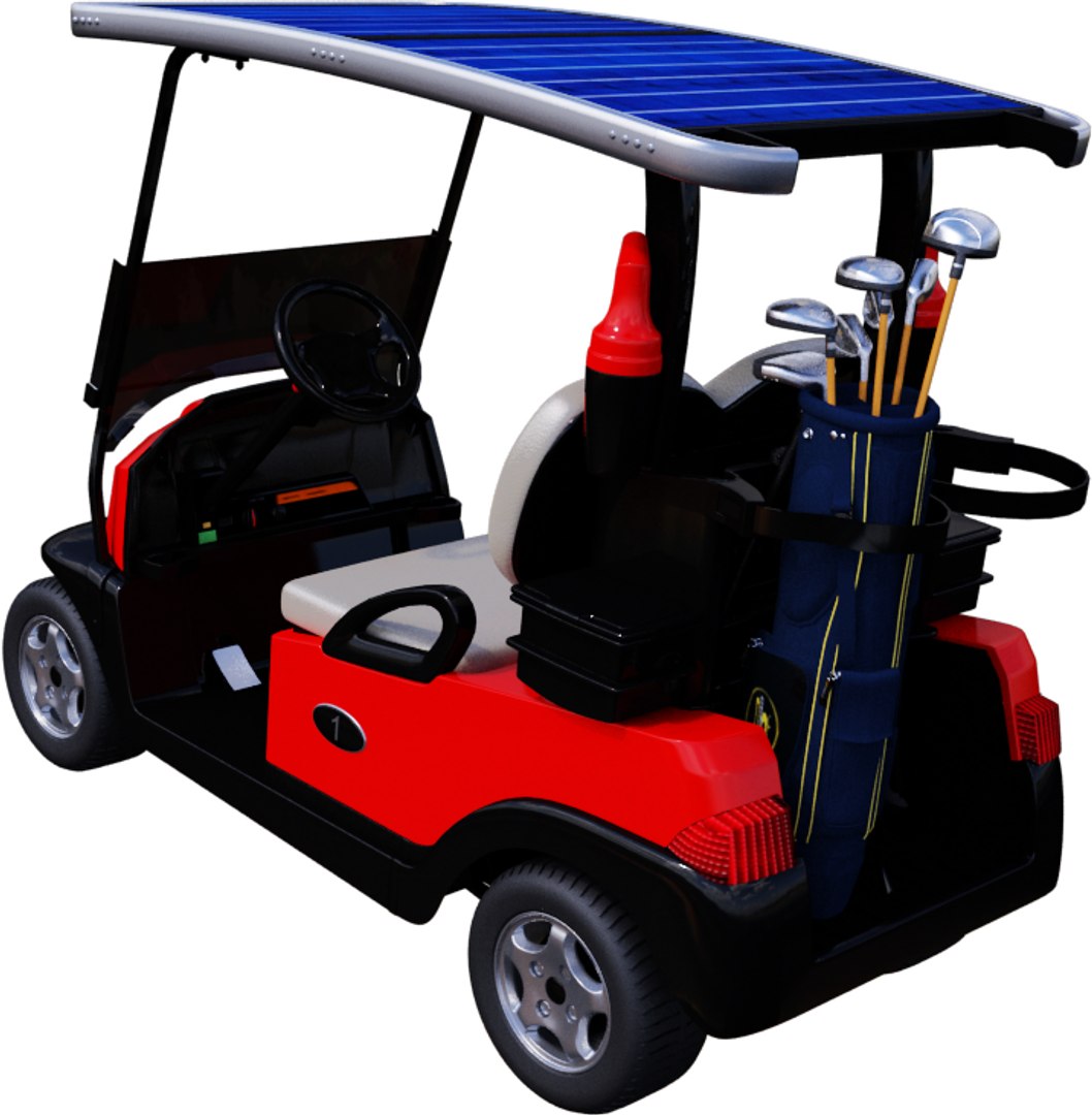 Solar Golf Cart 3D Model - TurboSquid 1330608