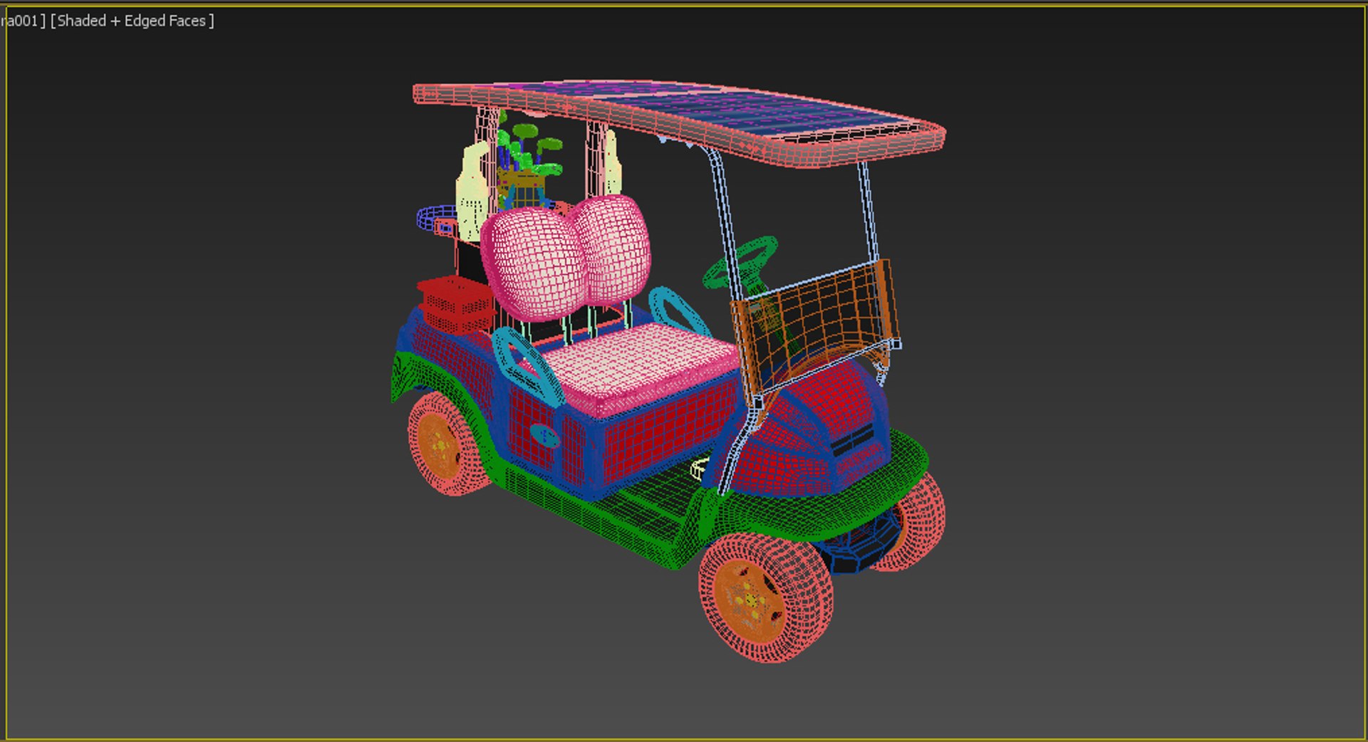 Solar Golf Cart 3D Model - TurboSquid 1330608