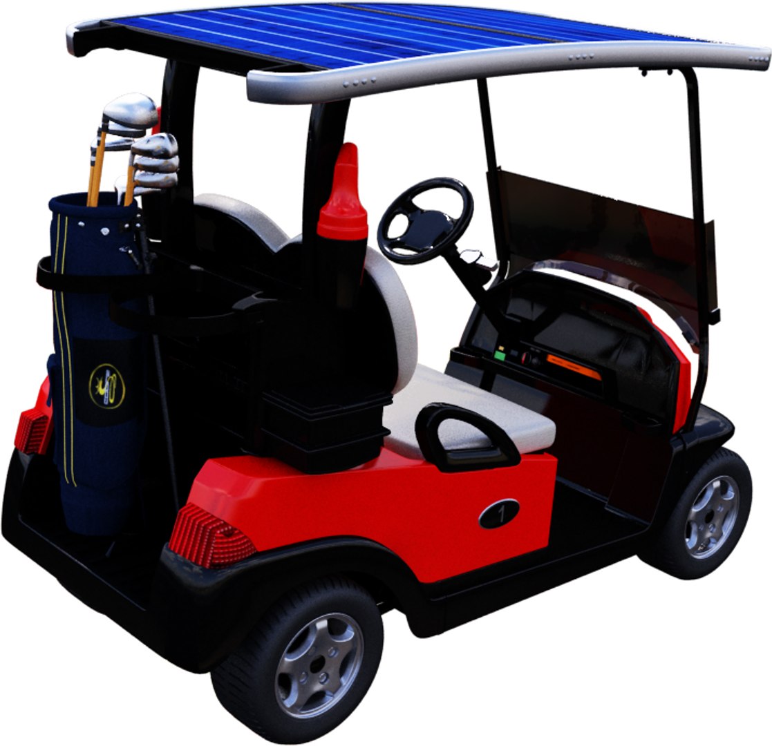 Solar Golf Cart 3D Model - TurboSquid 1330608