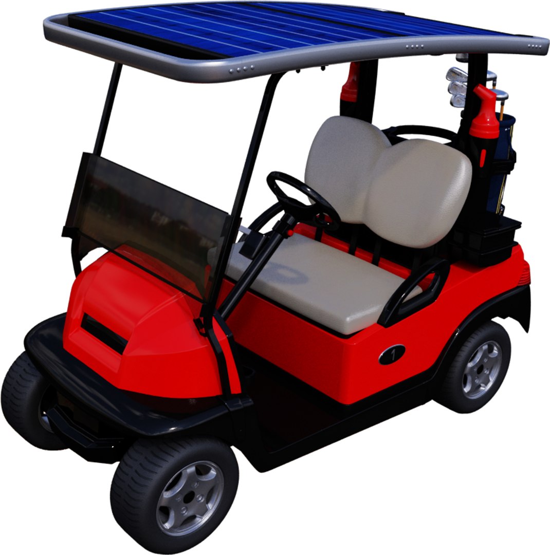 Solar Golf Cart 3D Model - TurboSquid 1330608