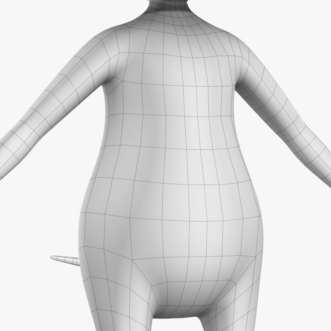 Cartoon Use Character Animation 3d Obj