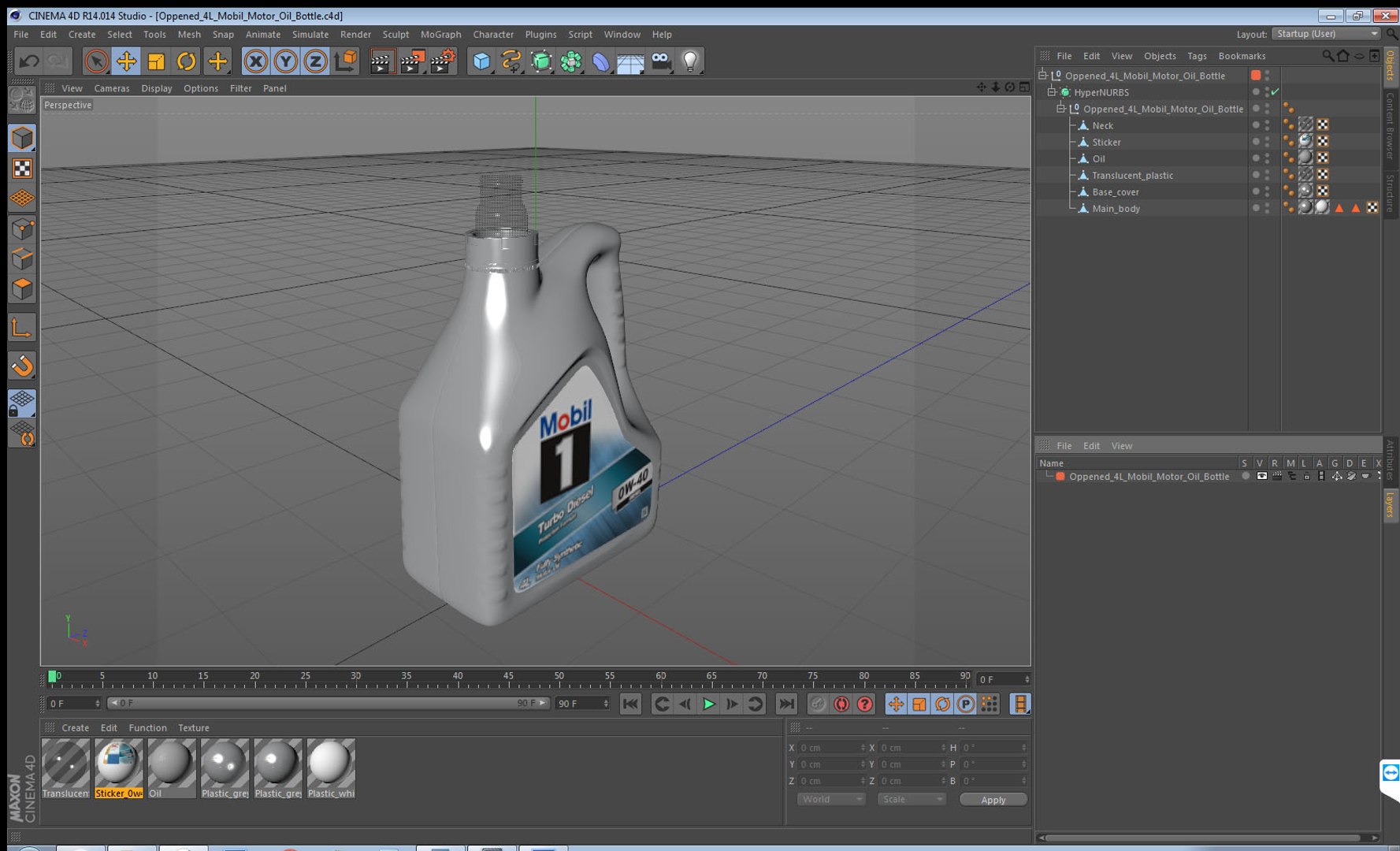 3D 4l Mobil Motor Oil Bottle Model - TurboSquid 1365103