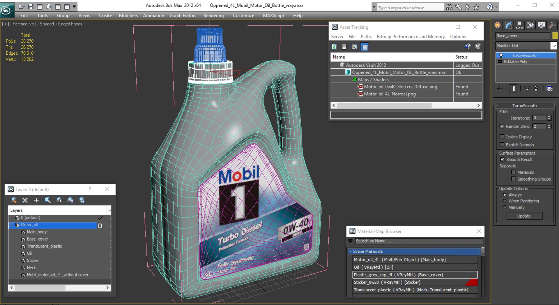 3D 4l Mobil Motor Oil Bottle Model - TurboSquid 1365103