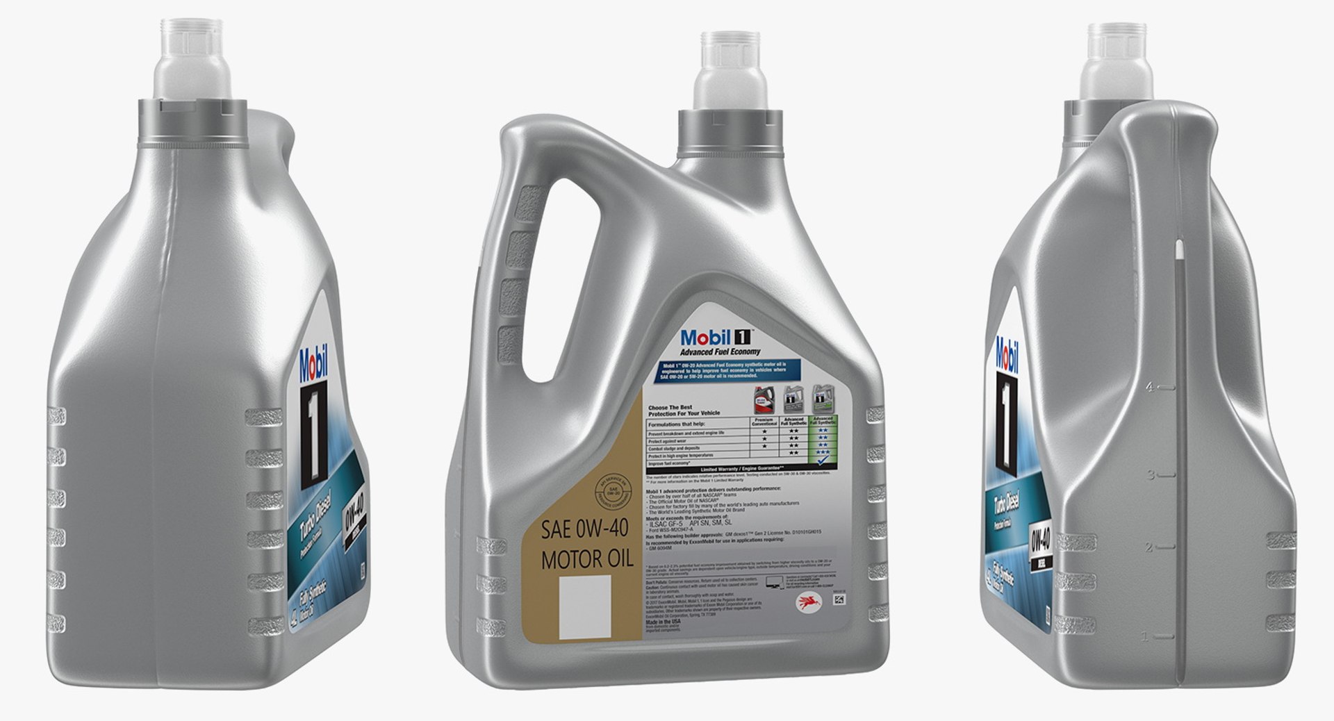 3D 4l Mobil Motor Oil Bottle Model - TurboSquid 1365103