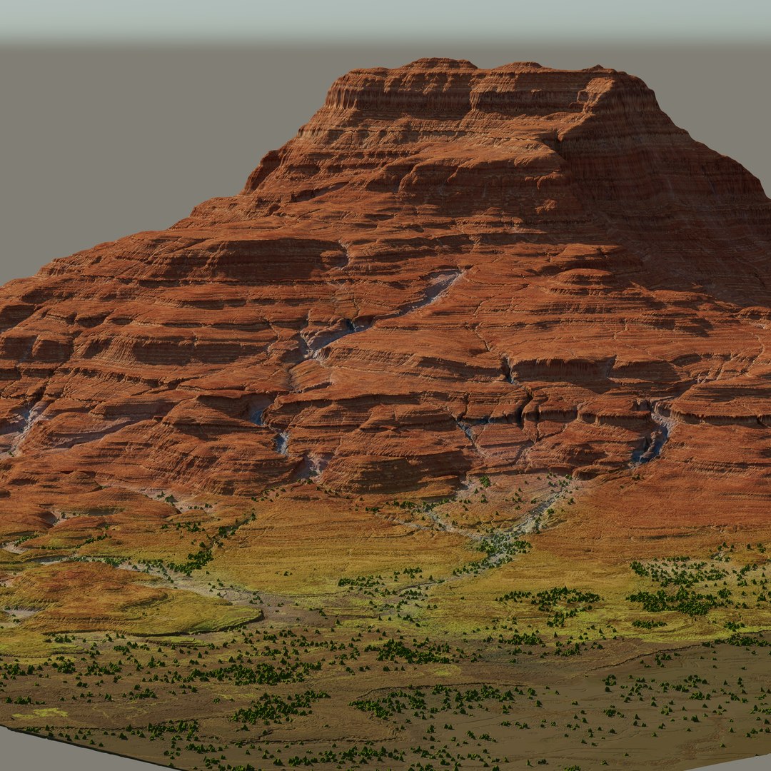 3D Desert Mountains - TurboSquid 1984363