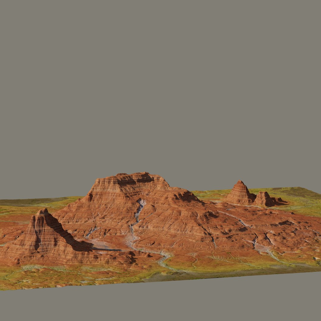 3D Desert Mountains - TurboSquid 1984363