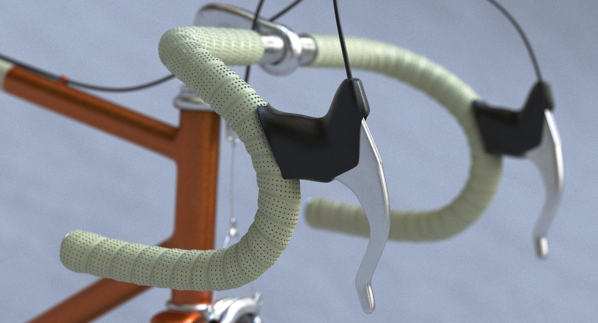 3d vintage bicycle model