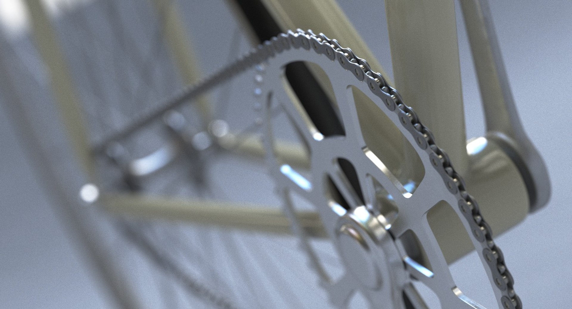 3d vintage bicycle model