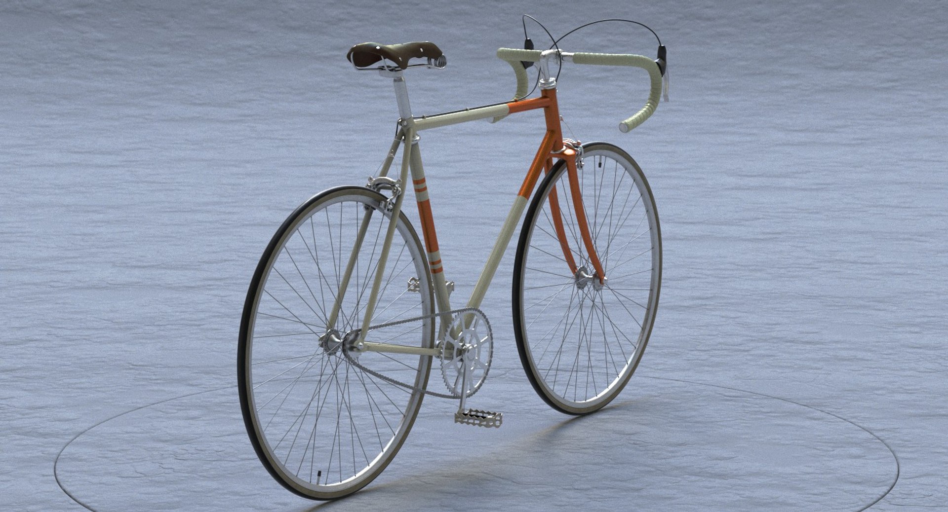 3d vintage bicycle model