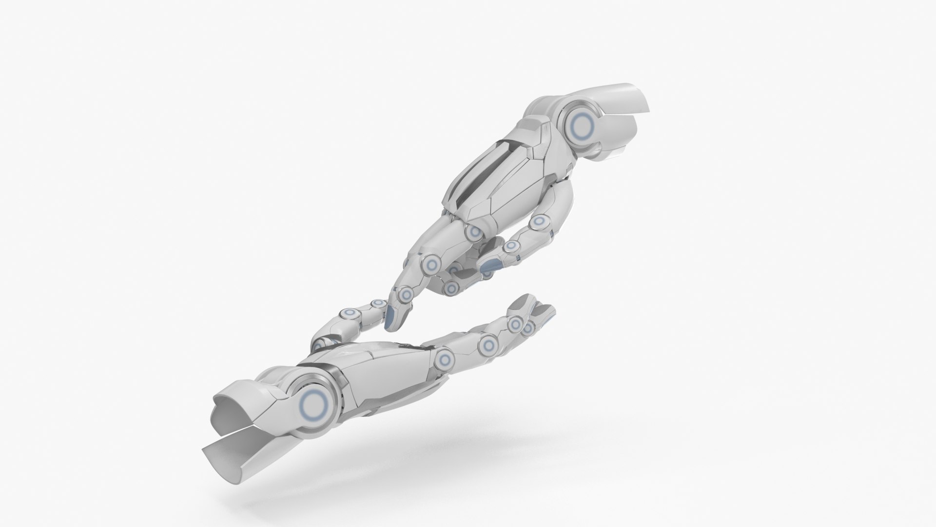 Cyborg Female Hand 3D Model - TurboSquid 1936268