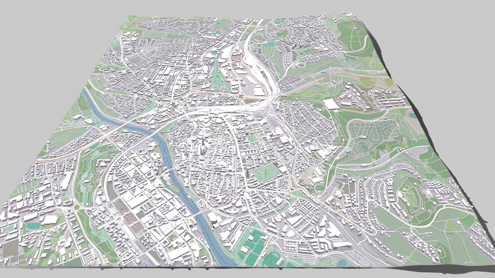 3D Cityscape Ulm Germany Model - TurboSquid 2214370