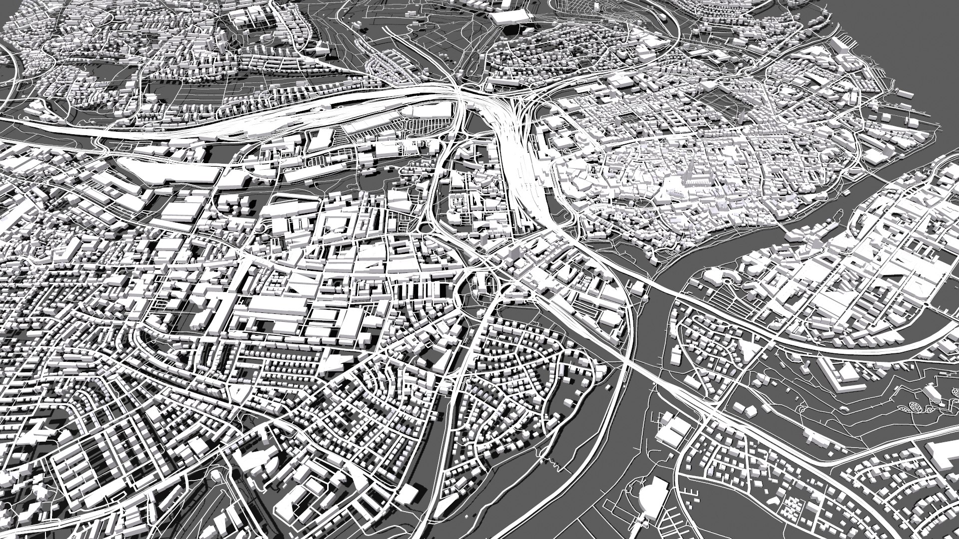 3D Cityscape Ulm Germany Model - TurboSquid 2214370