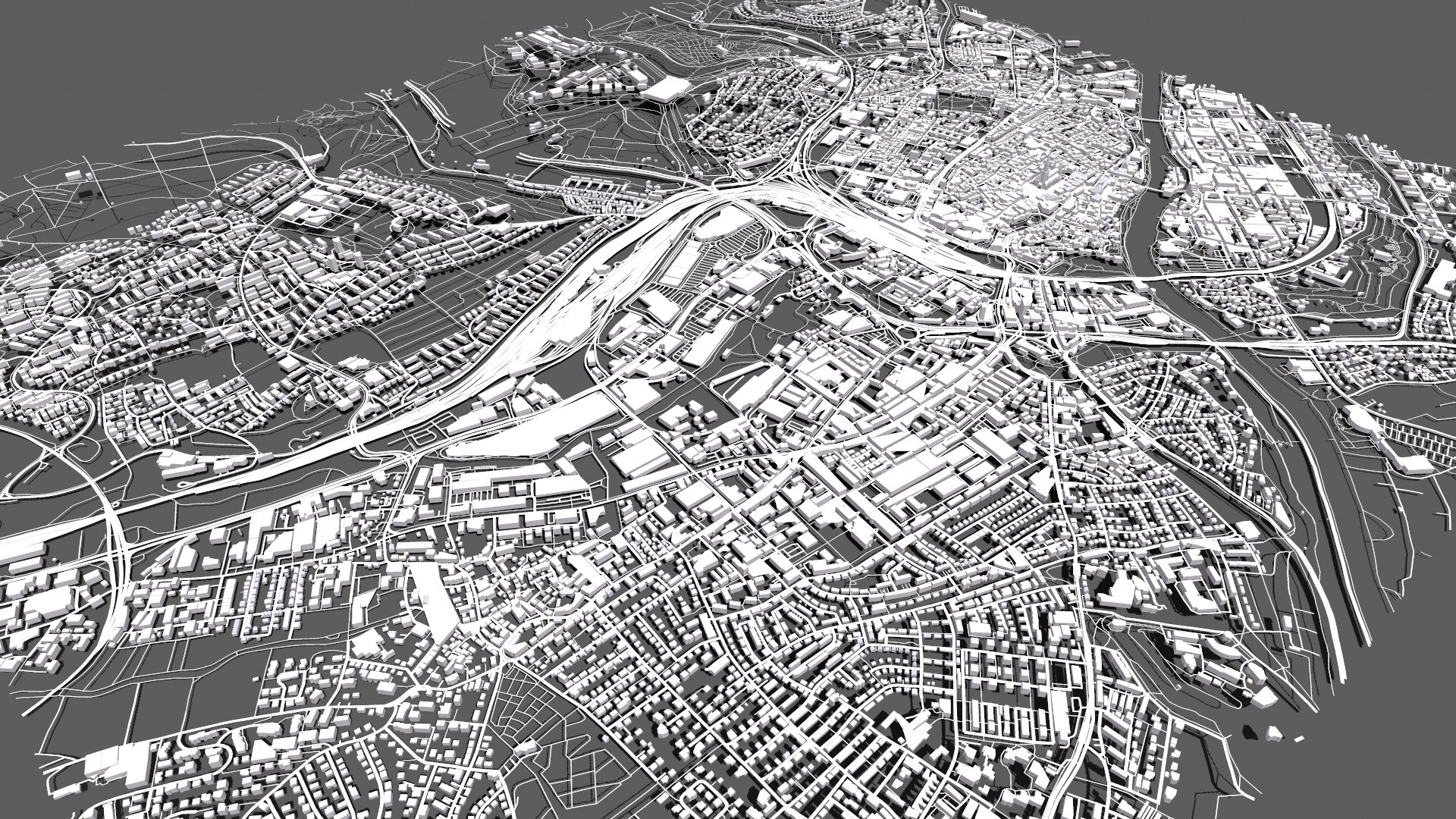 3D Cityscape Ulm Germany Model - TurboSquid 2214370