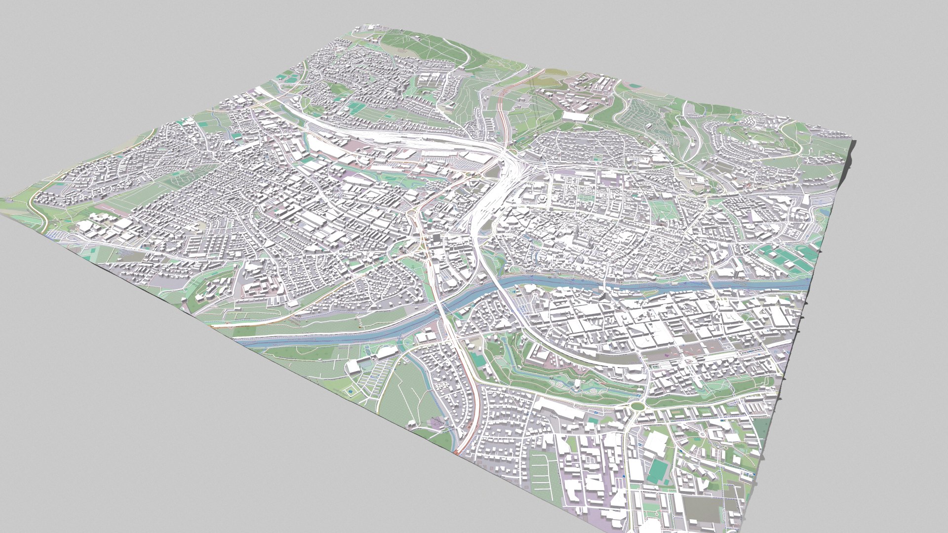 3D Cityscape Ulm Germany Model - TurboSquid 2214370
