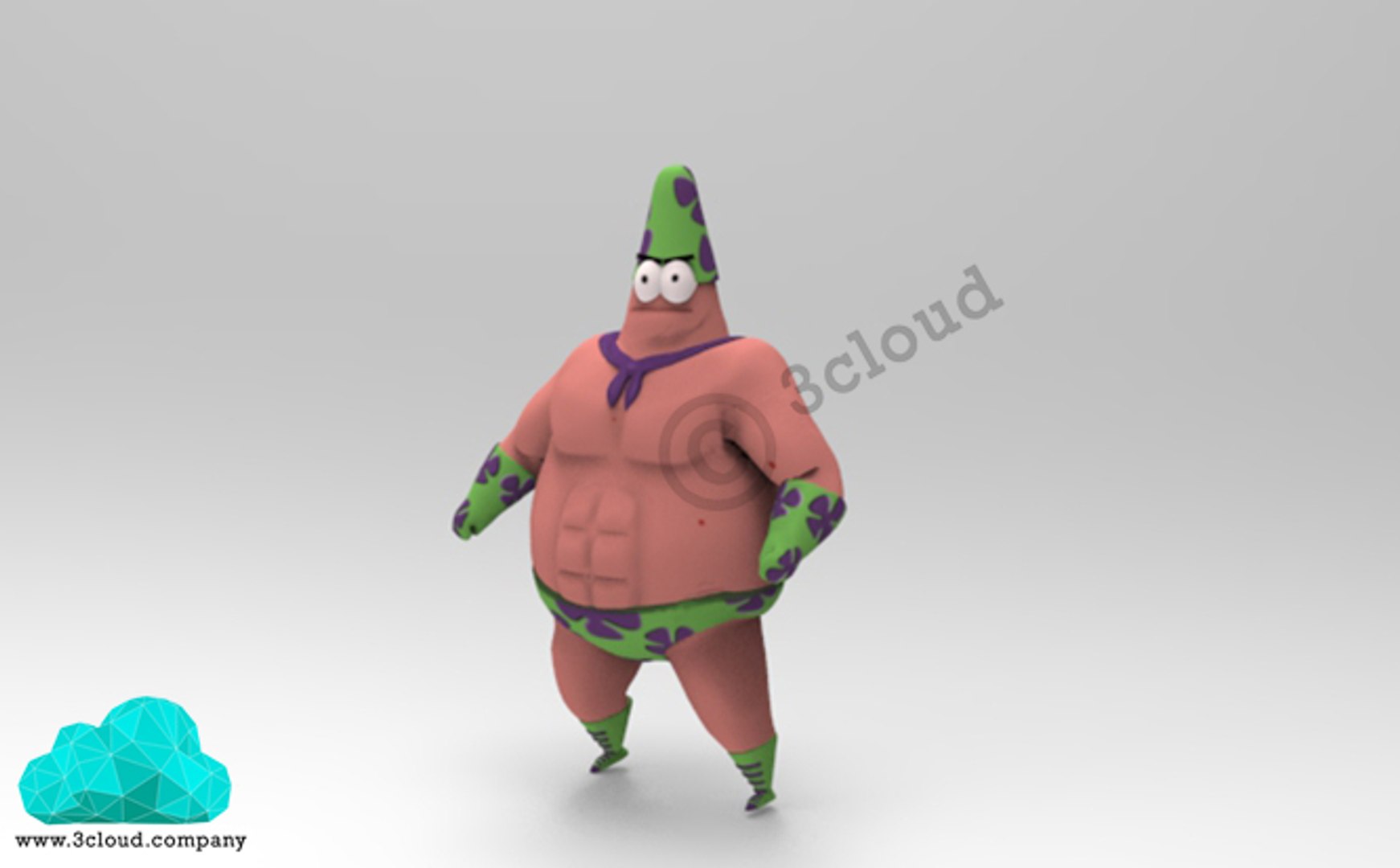 3d Model Patrick Star Characters Ready