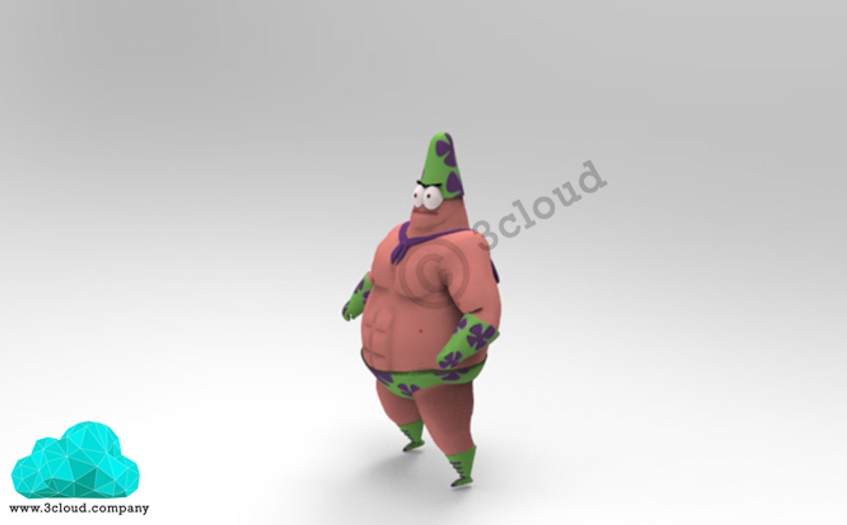 3d Model Patrick Star Characters Ready