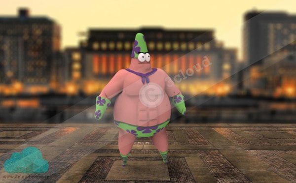 modelo 3d Patrick Star Characters Game Ready - TurboSquid 890381