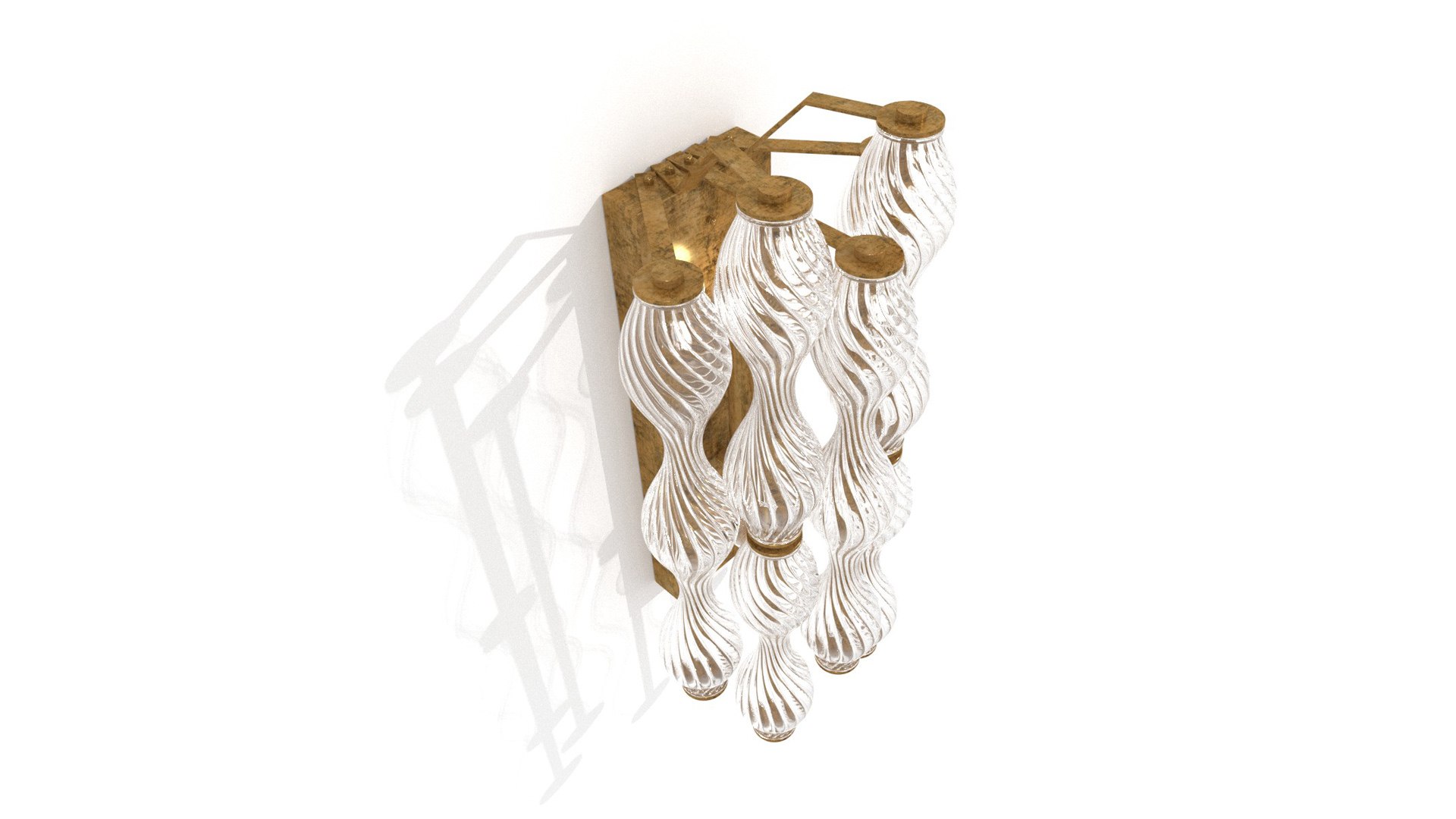 3D And Objects Wherwell Wall Light Large - TurboSquid 1843190