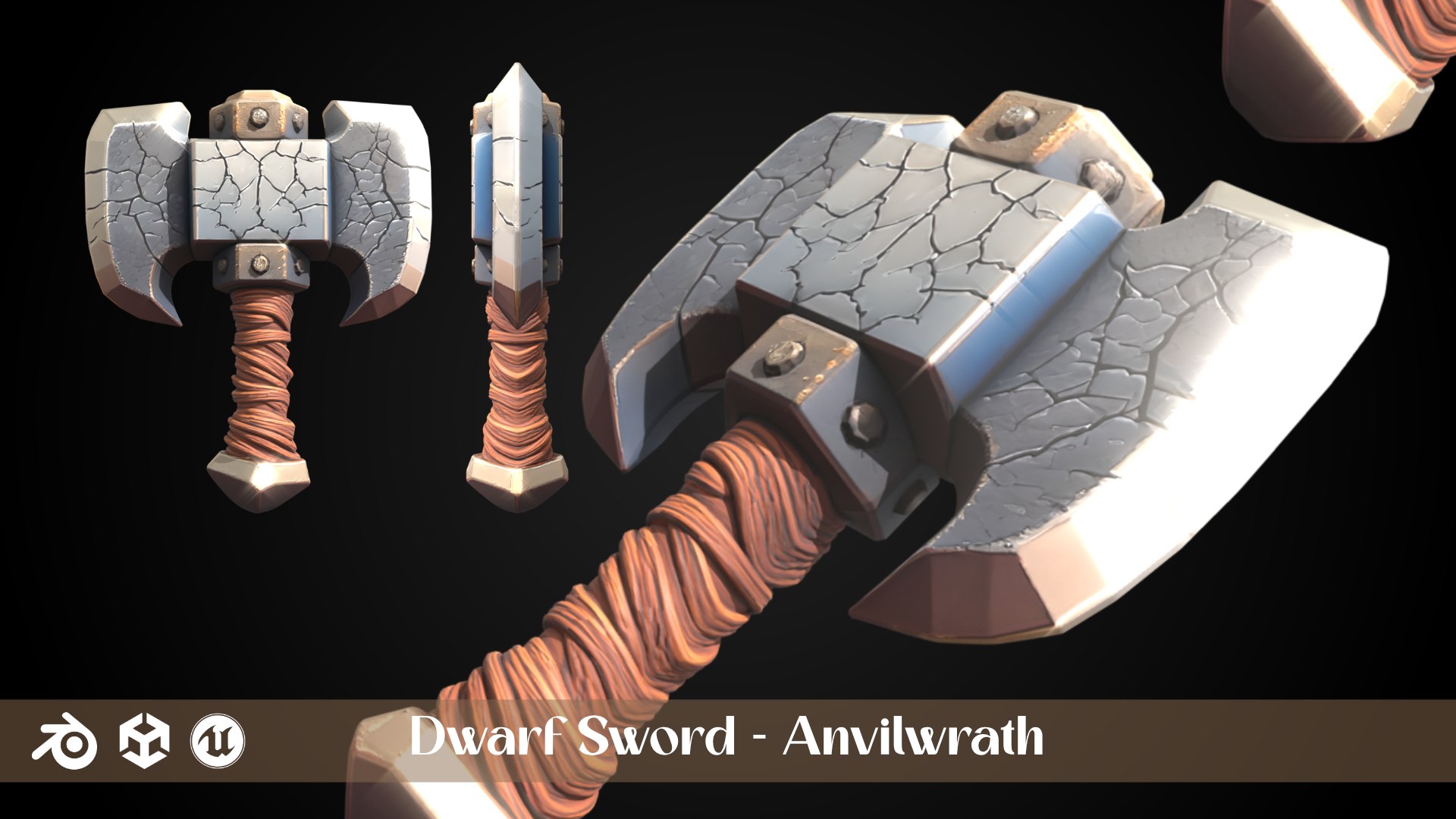 Stylized Sword - Dwarf Sword Pack 3D Model - TurboSquid 2438691