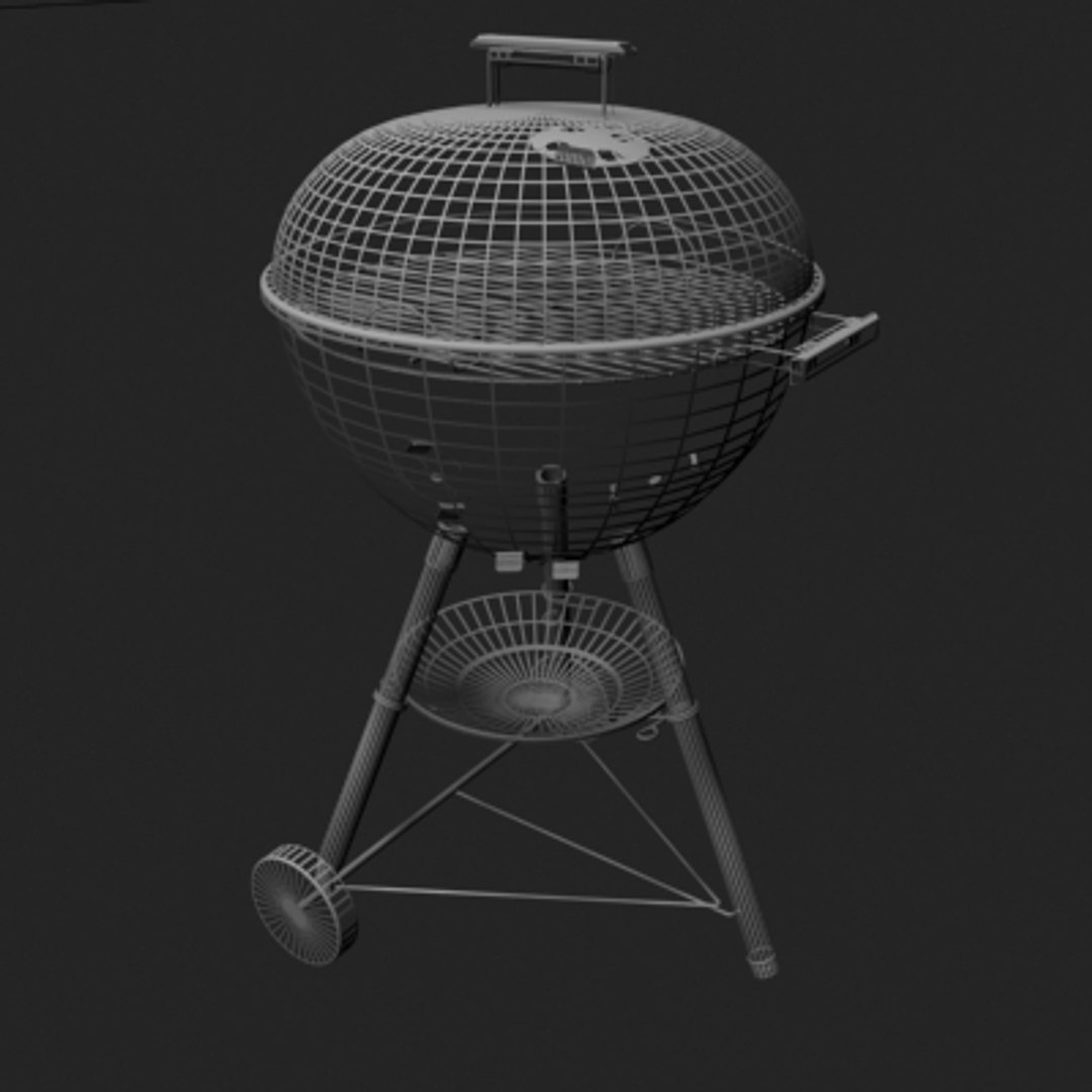 weber grill 3d max
