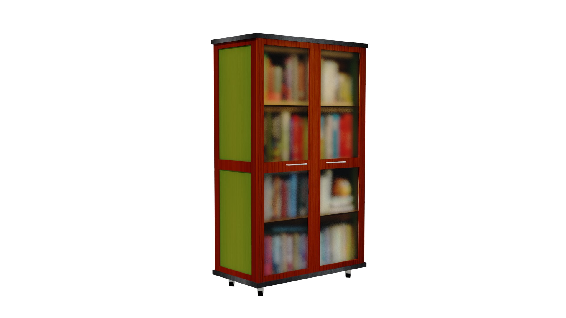 3D bookshelf model - TurboSquid 1368331