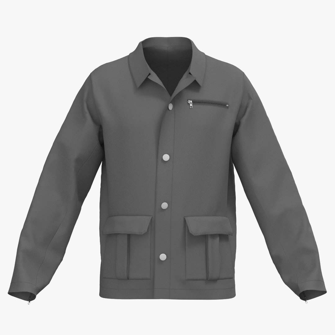 3D Male Jacket Model - TurboSquid 2177449