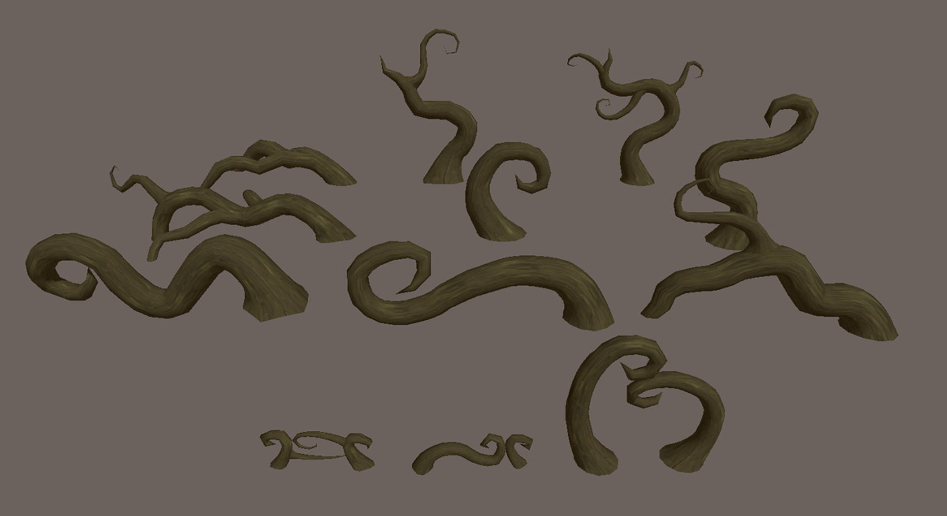 3d Model Of Fantasy Forest Root