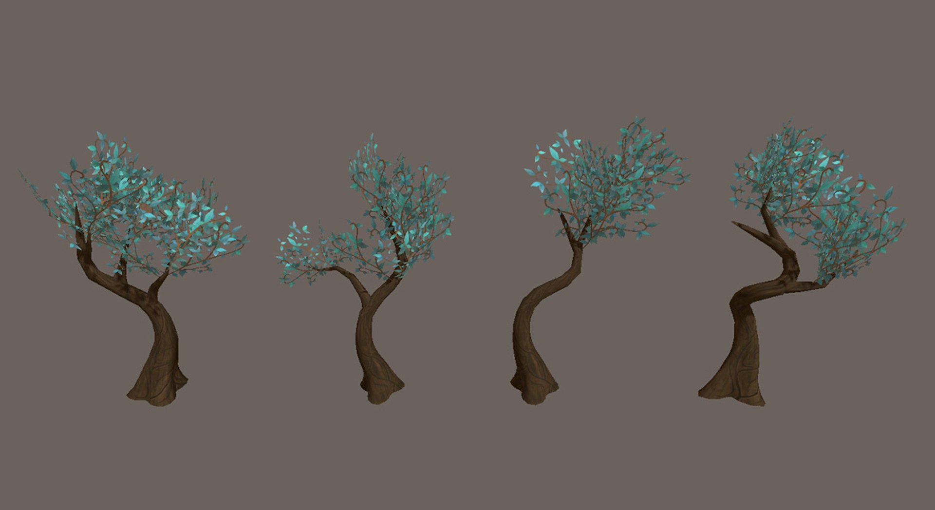 3d Model Of Fantasy Forest Root