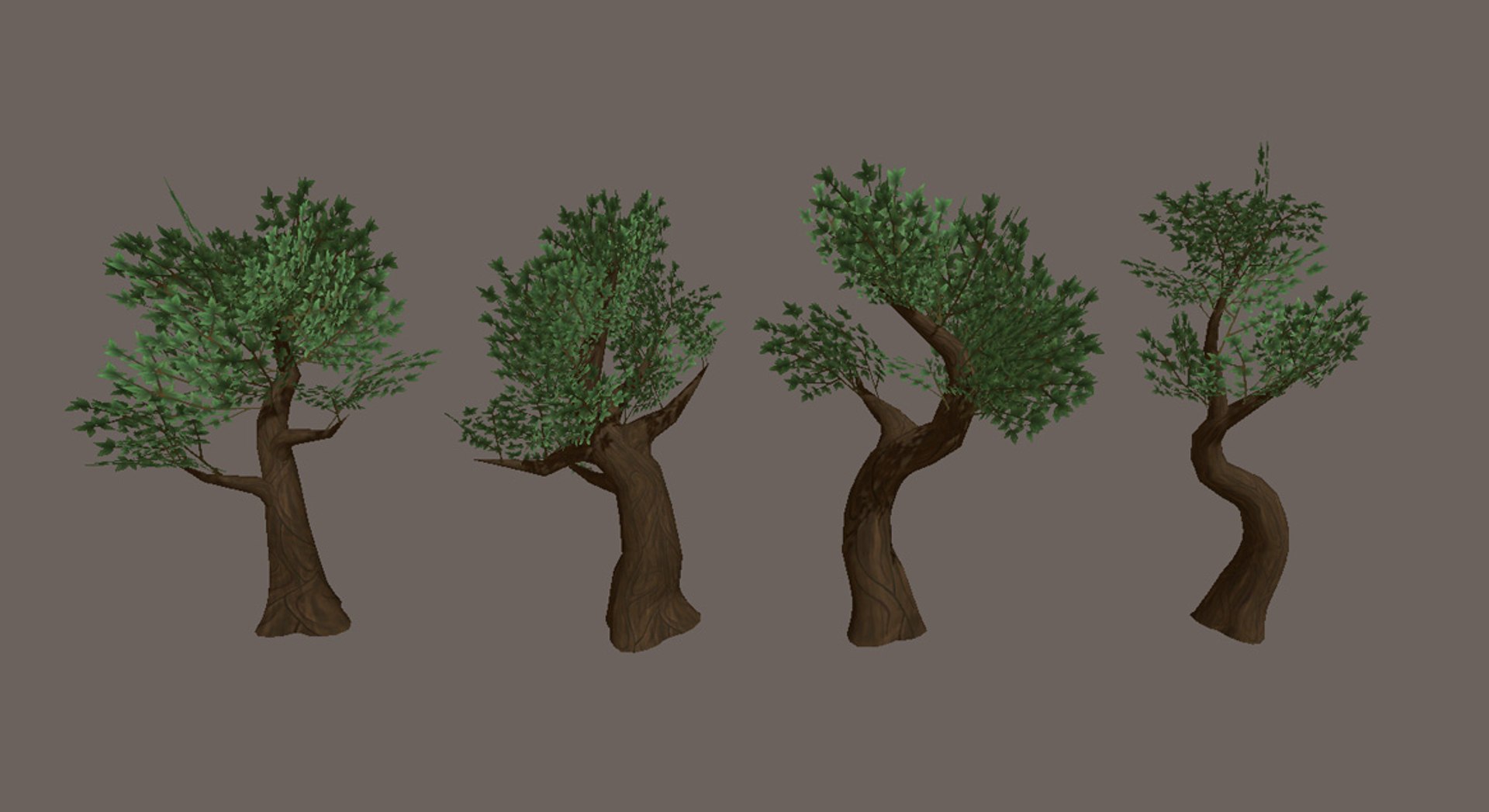 3d Model Of Fantasy Forest Root