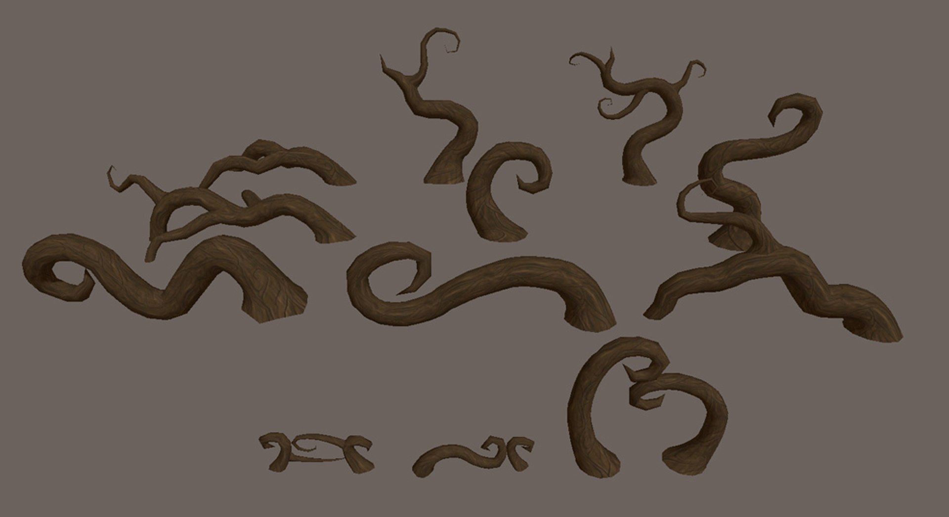 3d Model Of Fantasy Forest Root