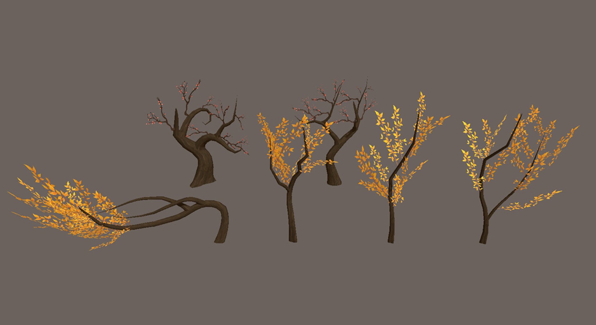 3d Model Of Fantasy Forest Root