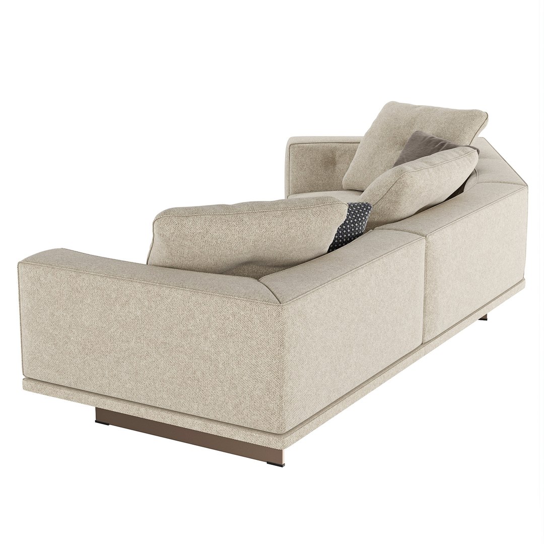 Inclined Sofa Dylan 3D Model - TurboSquid 2164649