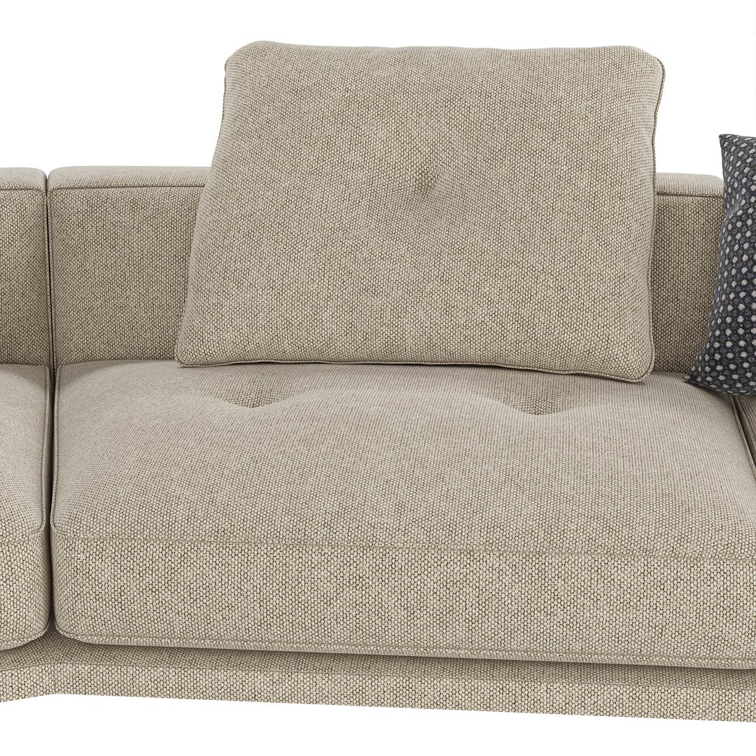 Inclined Sofa Dylan 3D Model - TurboSquid 2164649